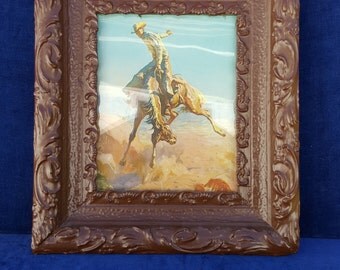 Cowboy picture frame | Etsy