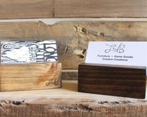 Popular items for wood card holder on Etsy