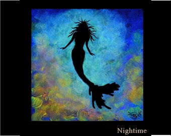 Mermaid oil painting | Etsy