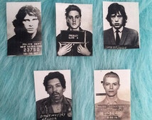 Famous Rockstar Mugshots : Jim Morrison, Elvis Presley, Mick Jagger ...