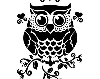 Owl window decals | Etsy