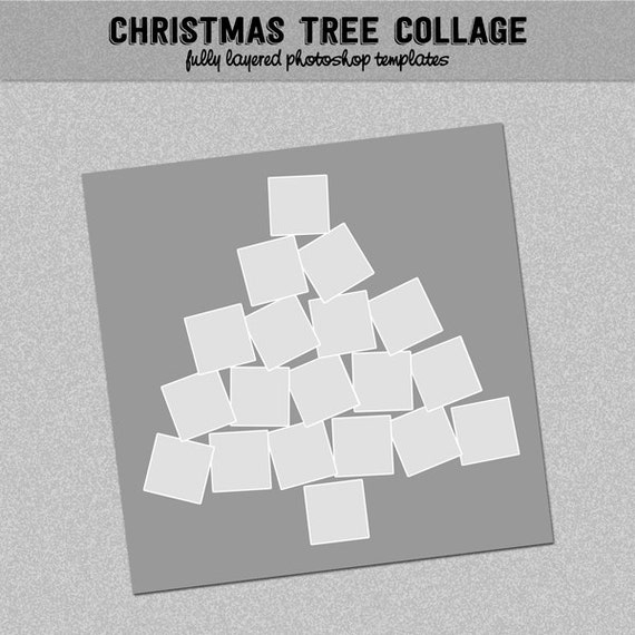 Christmas Tree Photo Collage Template Photo Storyboard