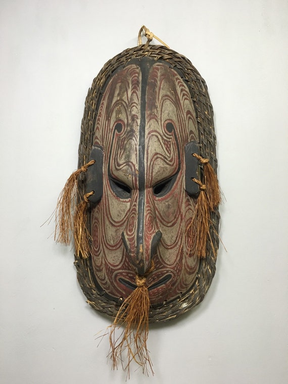 Papua New Guinea Old Ancestor Mask by WorldofBacara on Etsy