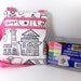 Color Me Bag Messenger Bag Coloring Bag Kids by CitySewist