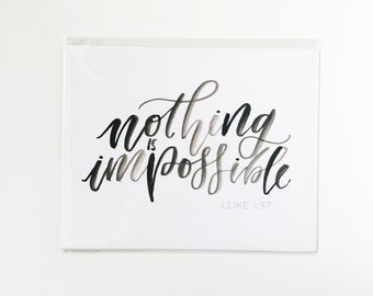 Luke 1 37 | Etsy