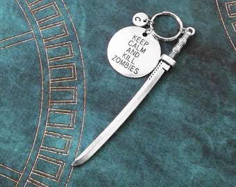 Rifle Keychain SMALL Gun Keychain Silver Keyring by MetalSpeakToo