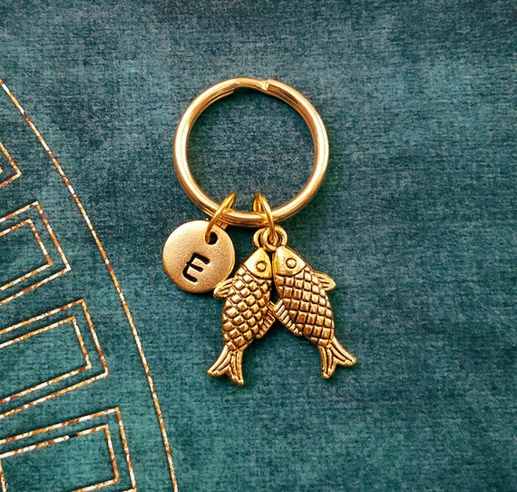 Fish Keychain VERY SMALL Fish Keyring Fishing Keychain