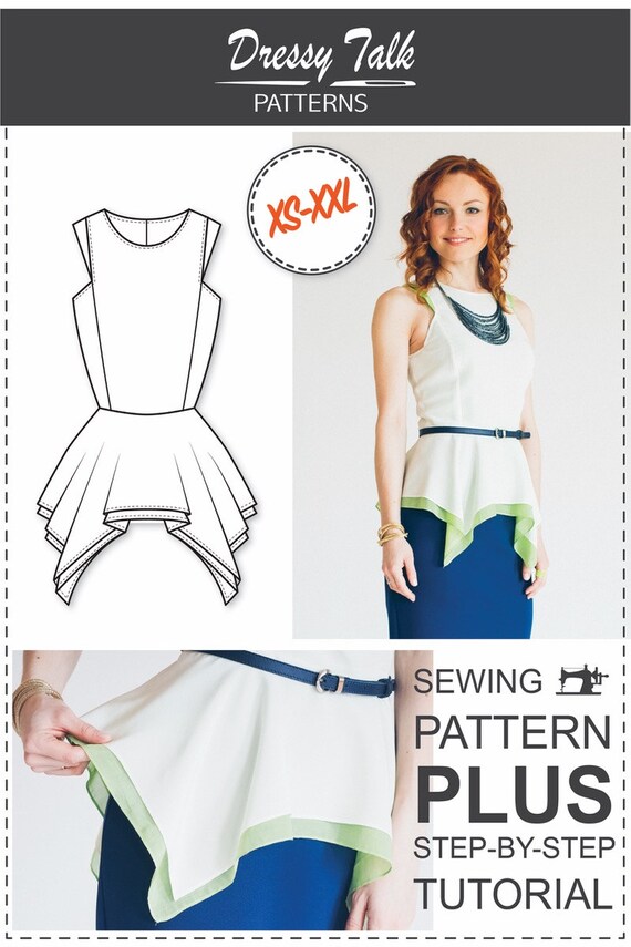 Peplum Top Pattern Free