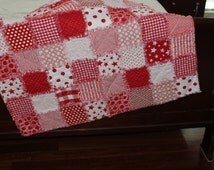 Unique rag quilts related items | Etsy