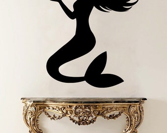 Mermaid wall decals | Etsy