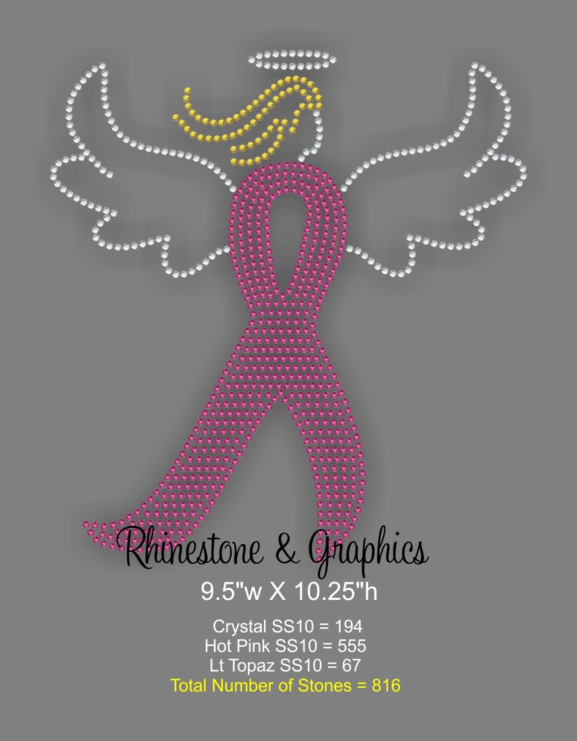 Instant Download Angel Cancer Ribbon