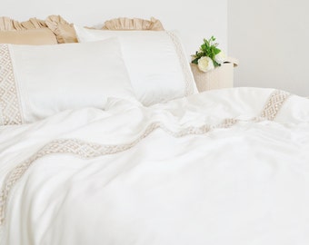 Unique cream duvet cover related items | Etsy