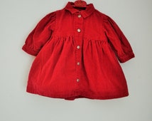 Popular items for red baby dress on Etsy