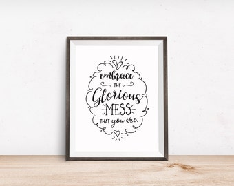 Glorious mess art | Etsy