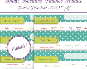 Small Business Planner Printables Kit PDF Letter Size