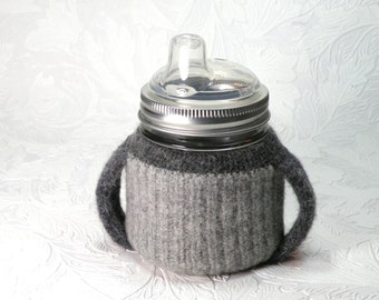 Canning Jar Glass Sippy cup by onerobinroad on Etsy