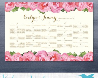 Seating chart frame | Etsy