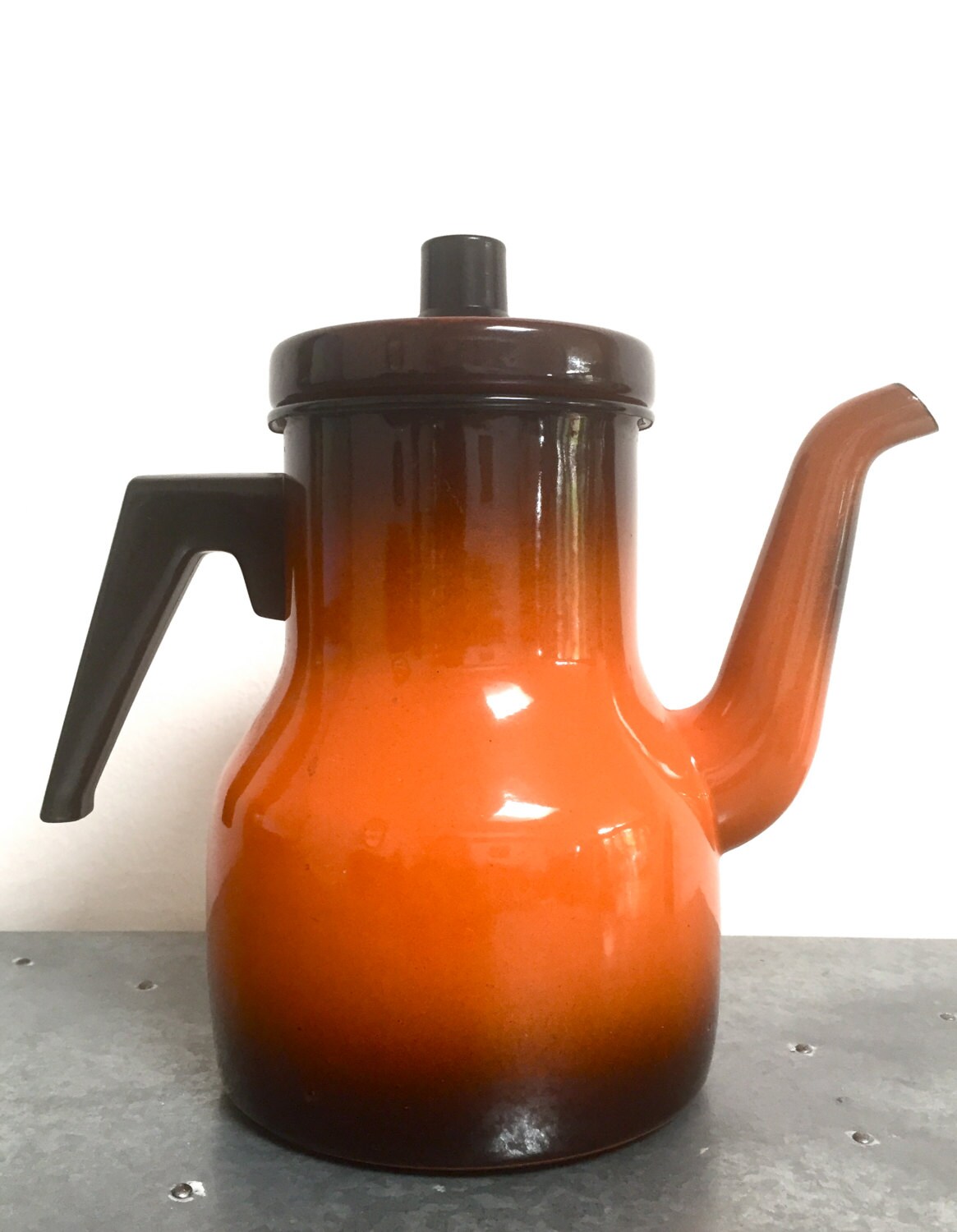 Vintage Enamel Orange Coffee Pot – Haute Juice