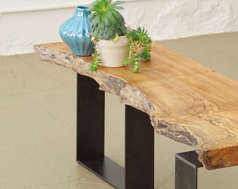 Natural edge table | Etsy