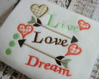 Love applique design | Etsy