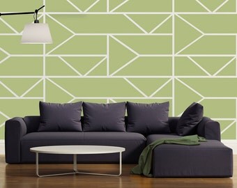 Geometric wall decal | Etsy