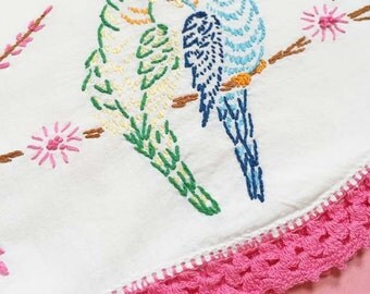 Parrot embroidery | Etsy
