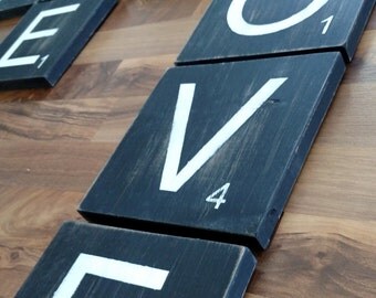 Wood block letters | Etsy