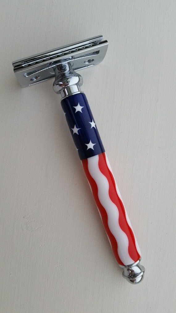 American Flag Safety Razor
