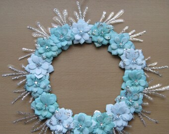 Items similar to Teal/Aqua Ombre Scalloped Table Cloth on Etsy