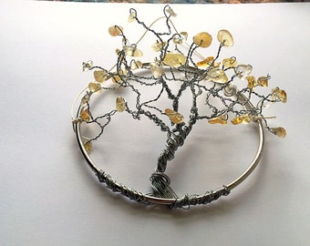 Wire Gem Tree Sculptures & Gemstone by SpiritGemDesigns on Etsy