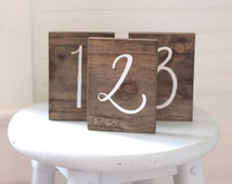 Popular items for rustic table numbers on Etsy
