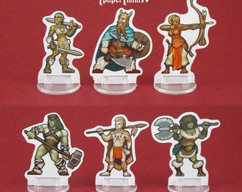 Set of 12 Fantasy Roleplaying RPG Class Symbol by Pasiphilo