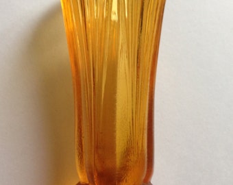 Amber glass vase | Etsy