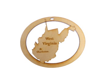 WEST VIRGINIA Map Cross Stitch Pattern. West Virginia art