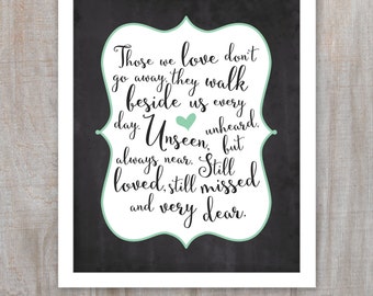 In memoriam sign | Etsy