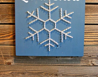 Snowflake string art | Etsy