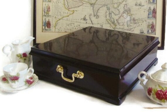 Bombay Company Tea Box Wooden / Wood Tea Organizer Tea Bag