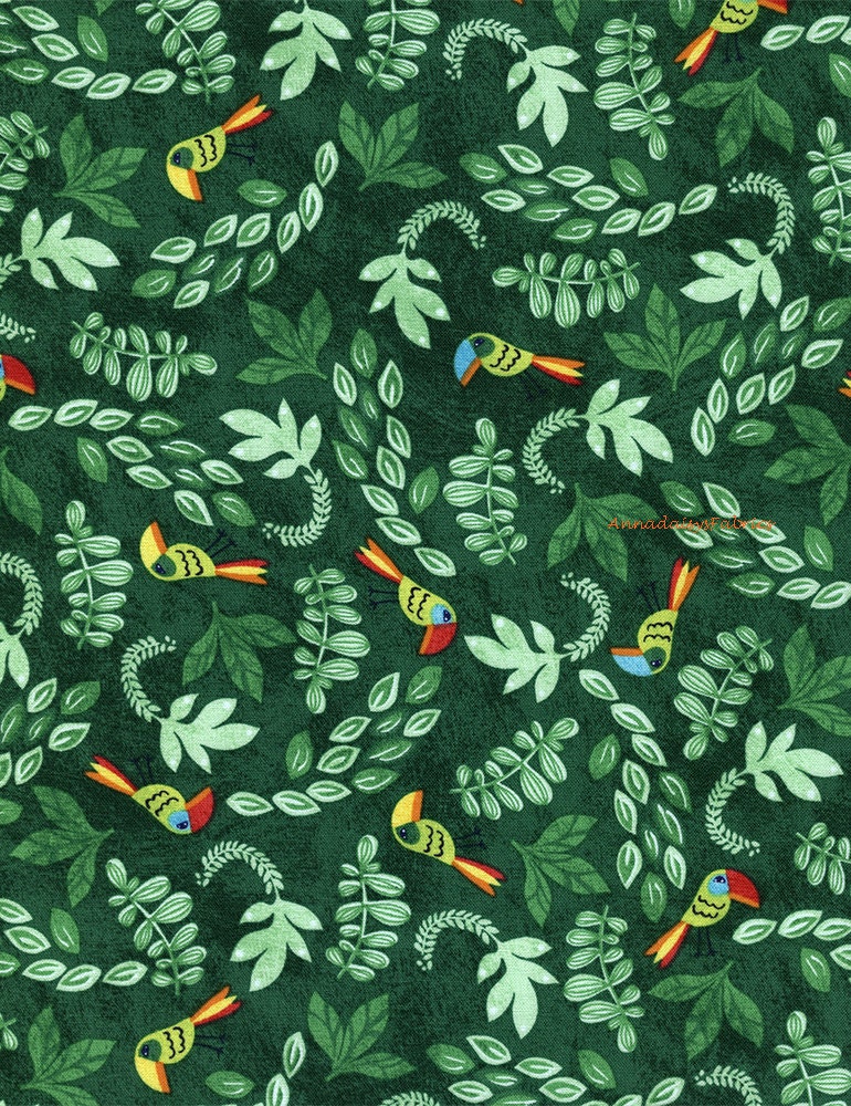Toucan Fabric Timeless Treasures Wild About You C4602 Bird