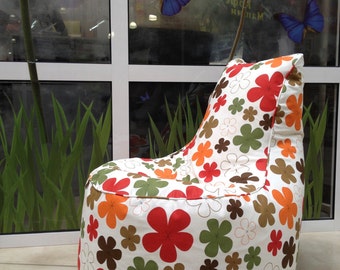 Items similar to vintage coffee bean bag chairs on Etsy