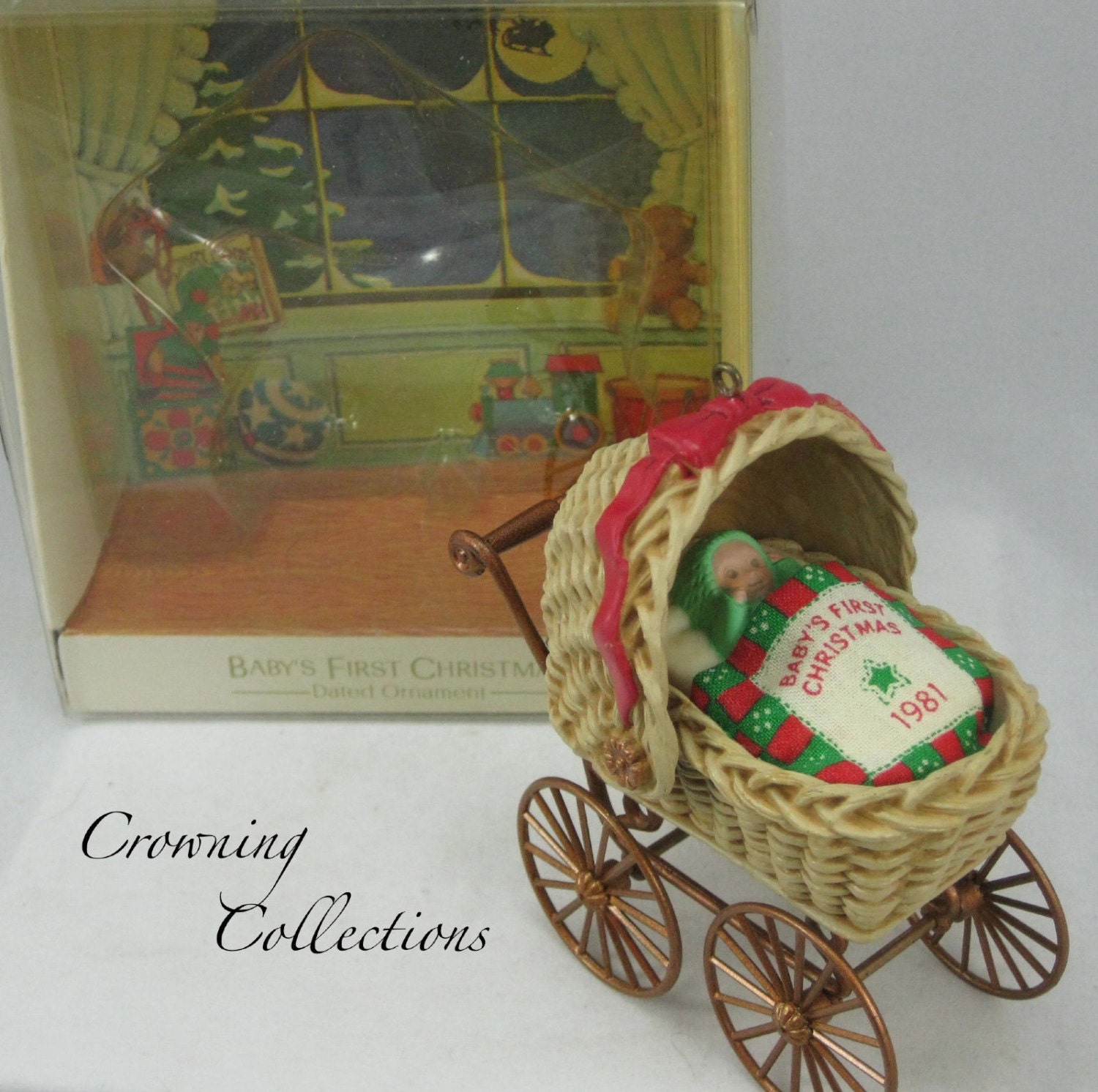 1981 Hallmark Baby's First Christmas Ornament Carriage