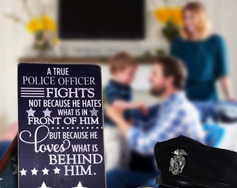 Protect Police Sign Officer Name Sign Policeman LEO Law