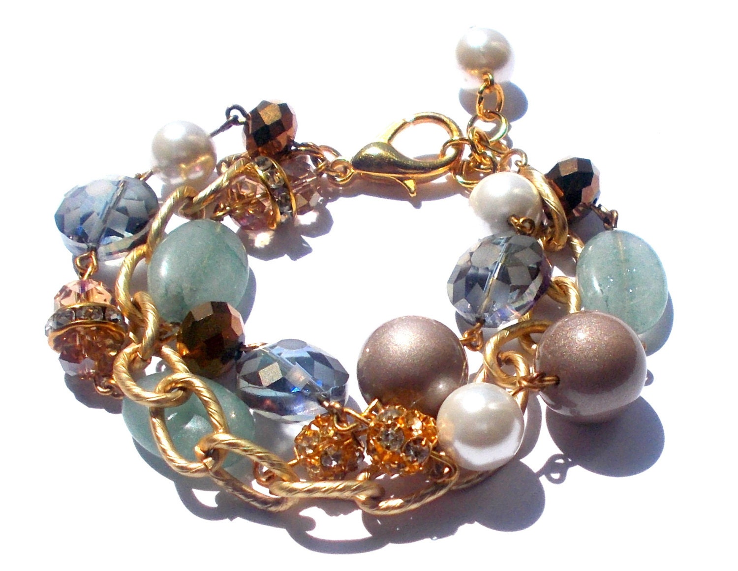 Multi strand Bracelet Gemstone Bracelet Beaded Bracelet