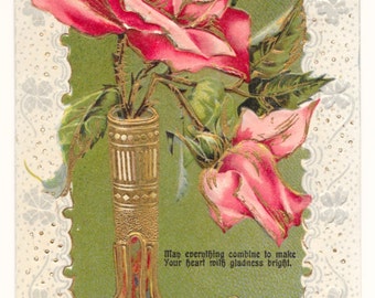 Art nouveau postcard | Etsy