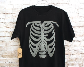 Unique skeleton shirt related items | Etsy