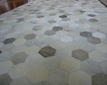 Unique hexagonal rug related items | Etsy