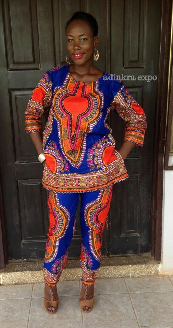 Dashiki Pant Set Ankara Dress African Fashion Dashiki