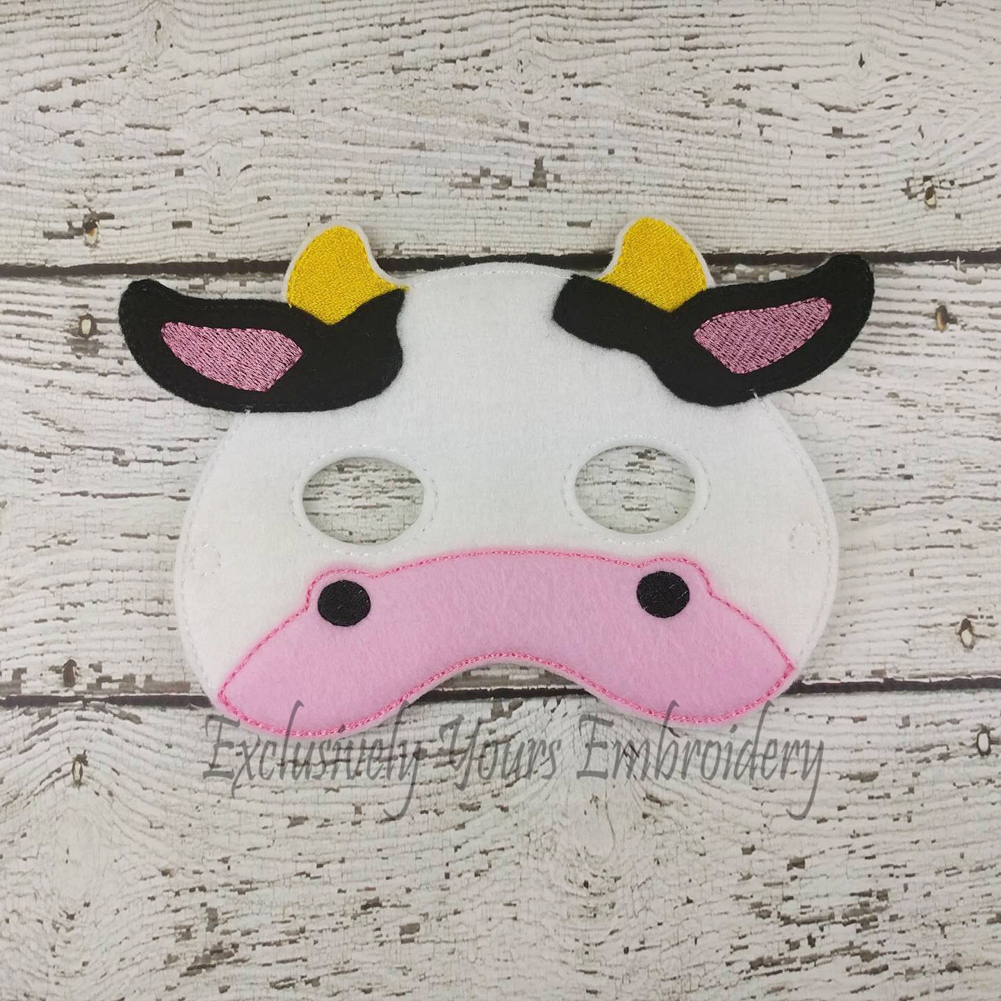Cow Children's Felt Mask Costume Theater Dress Up