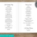 Wedding Ceremony Program Folding Template for Microsoft Word