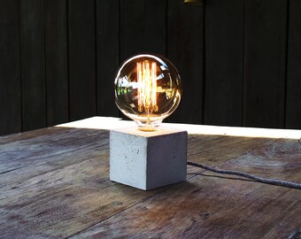 Concrete lamp | Etsy