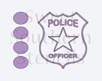 Police stencil | Etsy